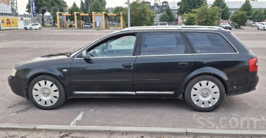 Black Audi A6 2002 in Liepaja, with an engine capacity of 2.50 L and mileage of 309 thousand km for 650 €, photo 7 on AUTOMOTO.COM.LV