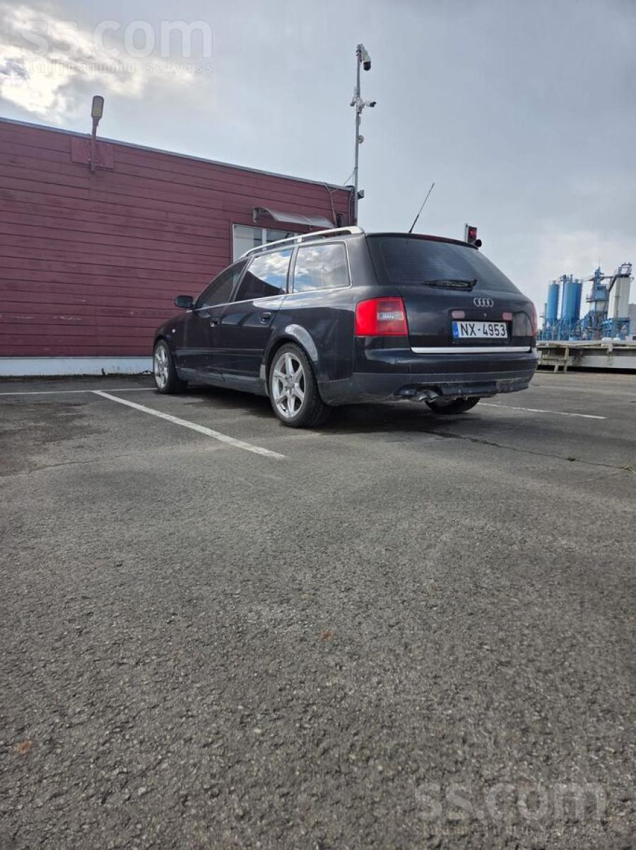 Black Audi A6 2002 in Jekabpils, with an engine capacity of 2.50 L and mileage of 382 thousand km for 1800 €, photo 1 on AUTOMOTO.COM.LV