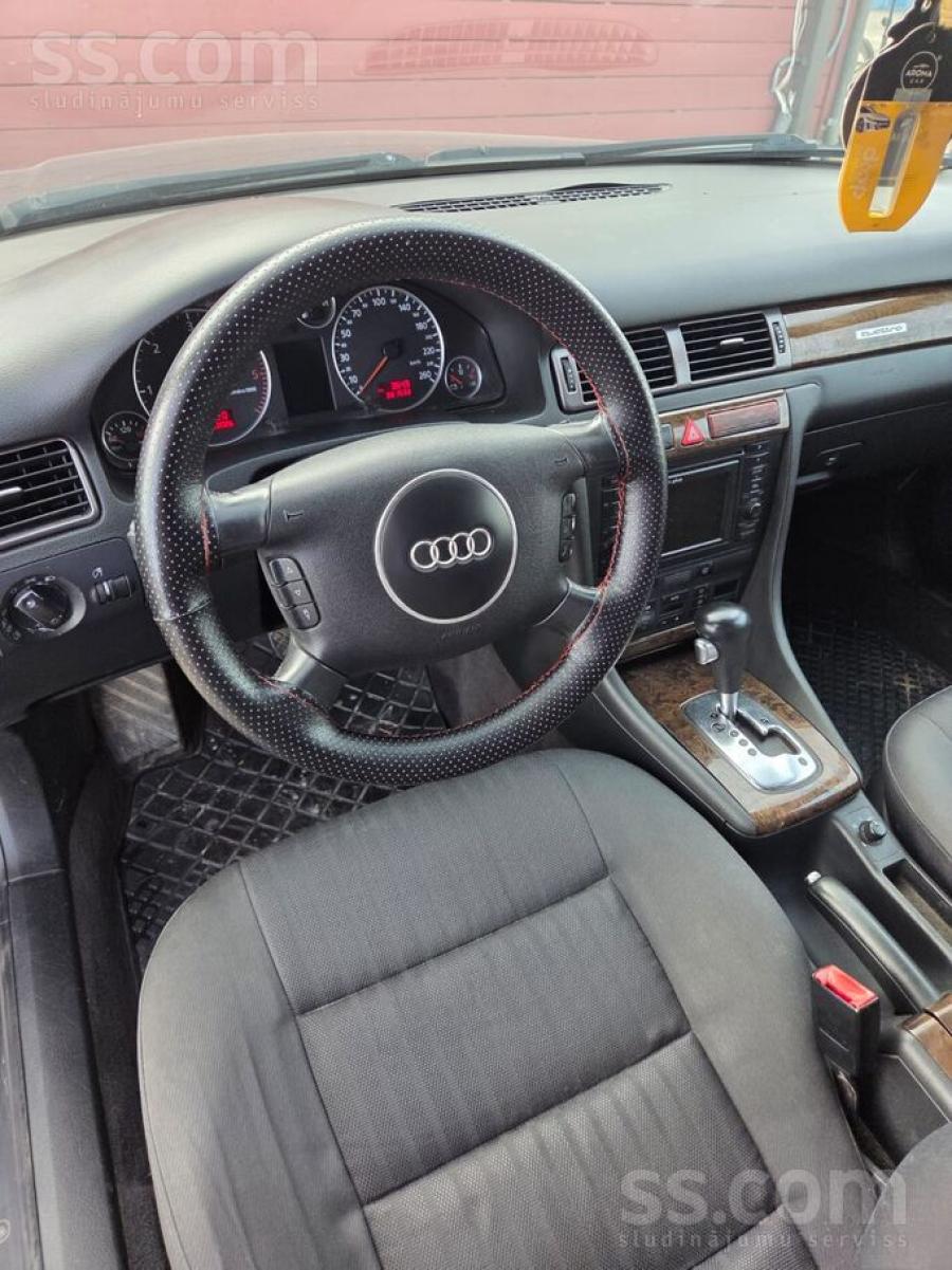 Black Audi A6 2002 in Jekabpils, with an engine capacity of 2.50 L and mileage of 382 thousand km for 1800 €, photo 5 on AUTOMOTO.COM.LV