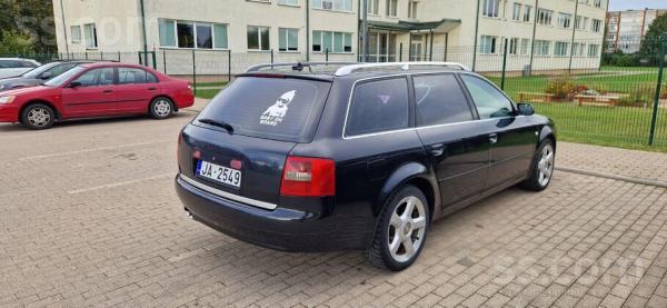 Black Audi A6 2002 in Jelgava, with an engine capacity of 2.50 L and mileage of 386 thousand km for 1200 €, photo 4 on AUTOMOTO.COM.LV