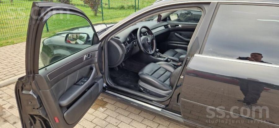 Black Audi A6 2002 in Jelgava, with an engine capacity of 2.50 L and mileage of 386 thousand km for 1200 €, photo 6 on AUTOMOTO.COM.LV