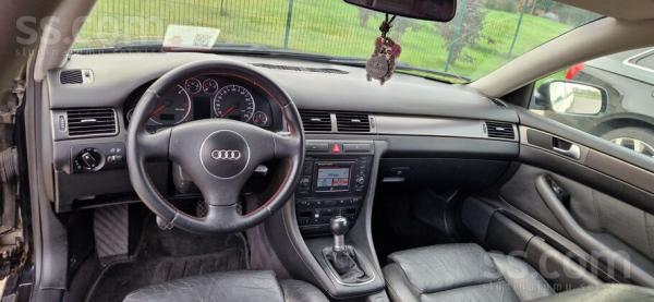 Black Audi A6 2002 in Jelgava, with an engine capacity of 2.50 L and mileage of 386 thousand km for 1200 €, photo 8 on AUTOMOTO.COM.LV