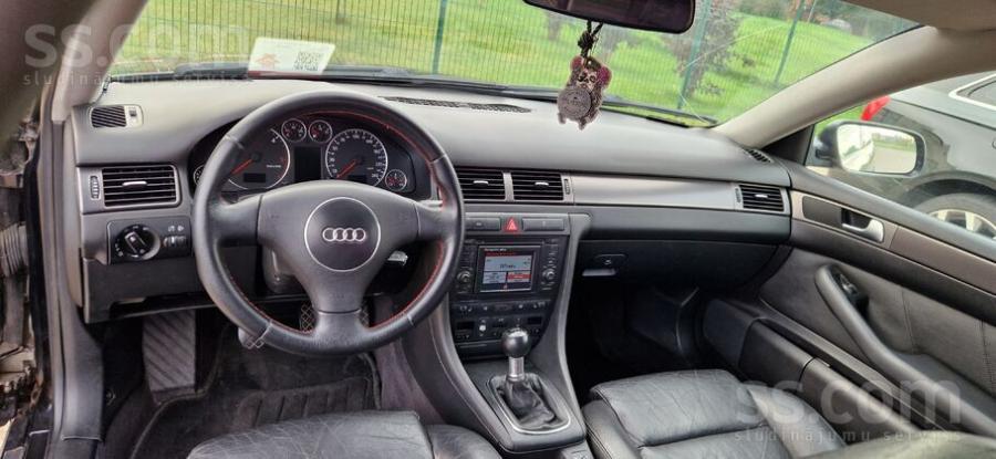 Black Audi A6 2002 in Jelgava, with an engine capacity of 2.50 L and mileage of 386 thousand km for 1200 €, photo 8 on AUTOMOTO.COM.LV