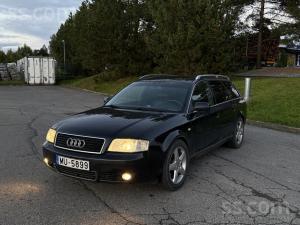 Melns Audi A6 2002 Cēsis, ar dzinēja tilpumu 2.50 L un nobraukumu 320 tūkst. km par 1600 €, foto  vietnē AUTOMOTO.COM.LV