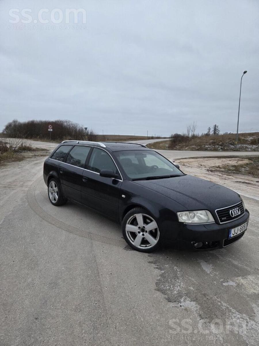 Black Audi A6 2003 in Ludza, with an engine capacity of 2.50 L and mileage of 342 thousand km for 1700 €, photo 1 on AUTOMOTO.COM.LV