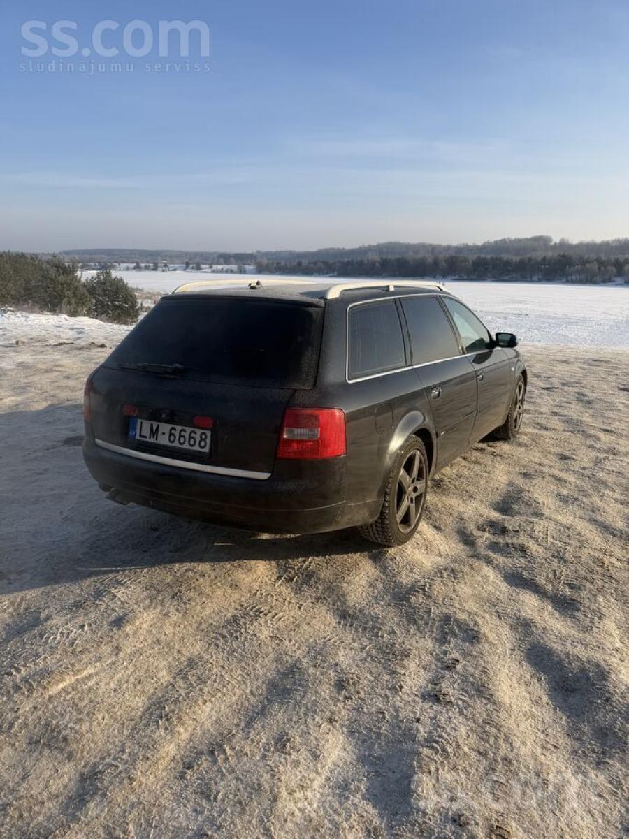 Black Audi A6 2003 in Daugavpils, with an engine capacity of 2.50 L and mileage of 396 thousand km for 1250 €, photo 3 on AUTOMOTO.COM.LV