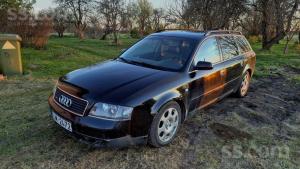 Черный Ауди А6 2003 в Рига, объемом двигателя 2.50 л и пробегом 383 тыс. км за 750 €, фото  на AUTOMOTO.COM.LV