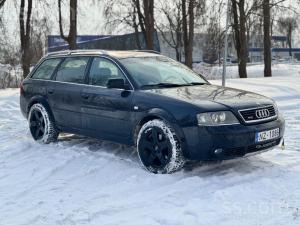 Black Audi A6 2003 in Jelgava, with an engine capacity of 2.50 L and mileage of 350 thousand km for 2400 €, photo  on AUTOMOTO.COM.LV