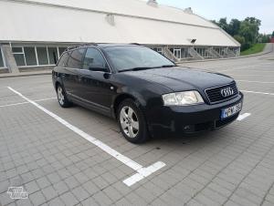 Melns Audi A6 2003 Kauņa, ar dzinēja tilpumu 1.90 L un nobraukumu 365 tūkst. km par 1150 €, foto  vietnē AUTOMOTO.COM.LV