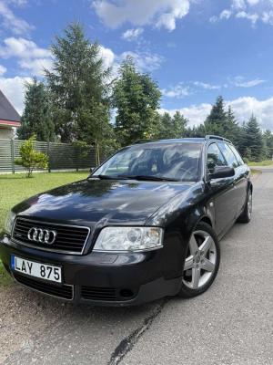 Melns Audi A6 2003 Viļņa, ar dzinēja tilpumu 2.50 L un nobraukumu 365 tūkst. km par 1950 €, foto  vietnē AUTOMOTO.COM.LV
