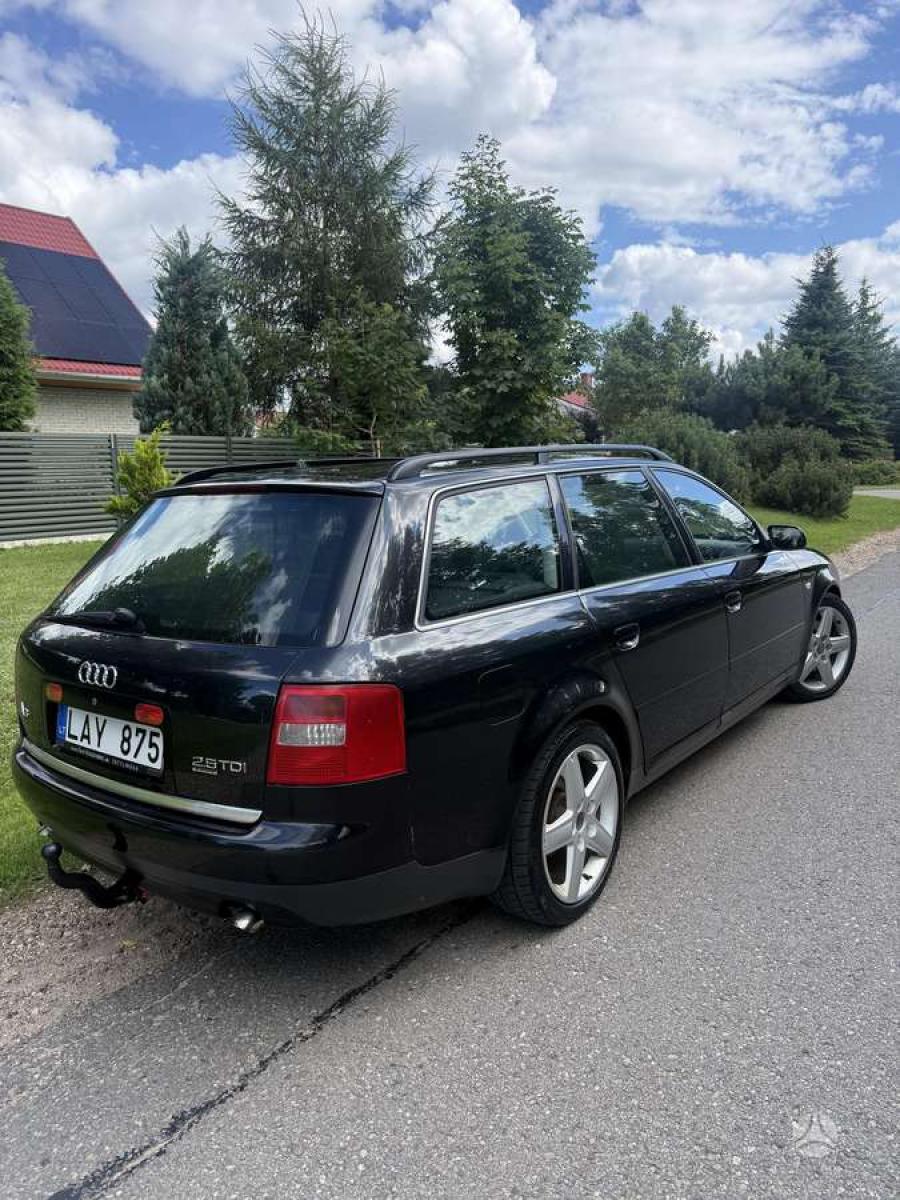 Black Audi A6 2003 in Vilnius, with an engine capacity of 2.50 L and mileage of 365 thousand km for 1950 €, photo 7 on AUTOMOTO.COM.LV