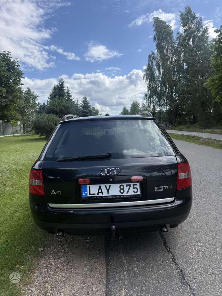 Black Audi A6 2003 in Vilnius, with an engine capacity of 2.50 L and mileage of 365 thousand km for 1950 €, photo 9 on AUTOMOTO.COM.LV