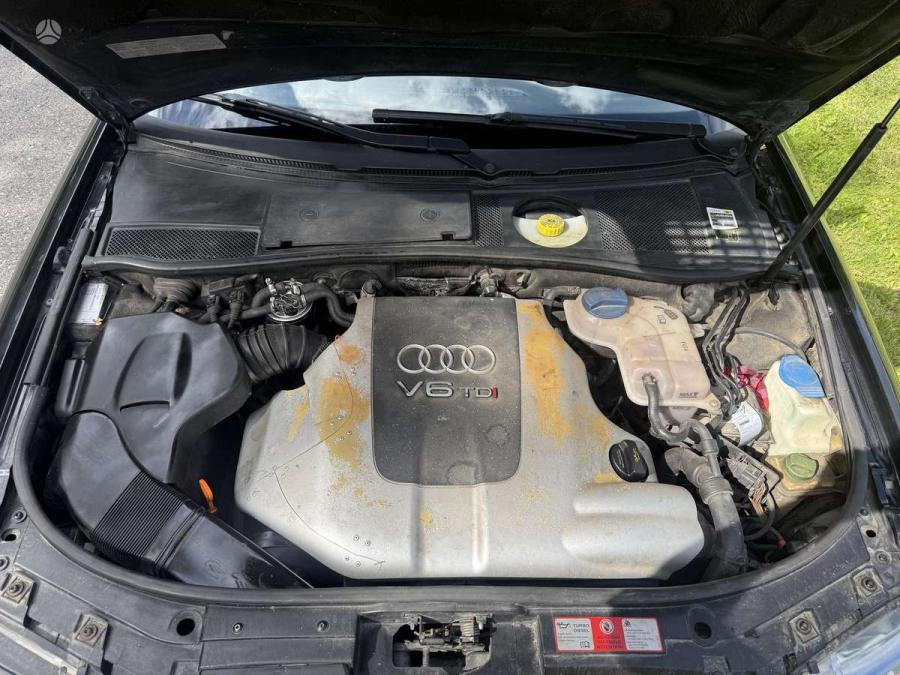 Black Audi A6 2003 in Vilnius, with an engine capacity of 2.50 L and mileage of 365 thousand km for 1950 €, photo 17 on AUTOMOTO.COM.LV