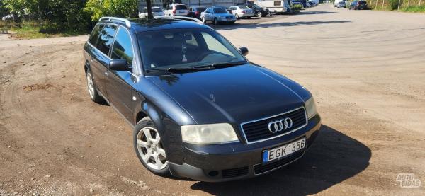 Black Audi A6 2003 in Kaunas, with an engine capacity of 2.50 L and mileage of 394 thousand km for 800 €, photo 1 on AUTOMOTO.COM.LV