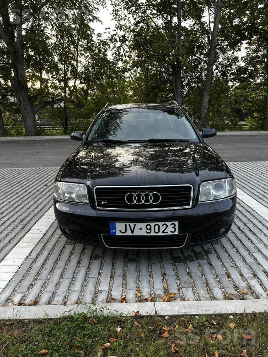 Black Audi A6 2003 in Cesis, with an engine capacity of 2.50 L and mileage of 372 thousand km for 1800 €, photo 1 on AUTOMOTO.COM.LV