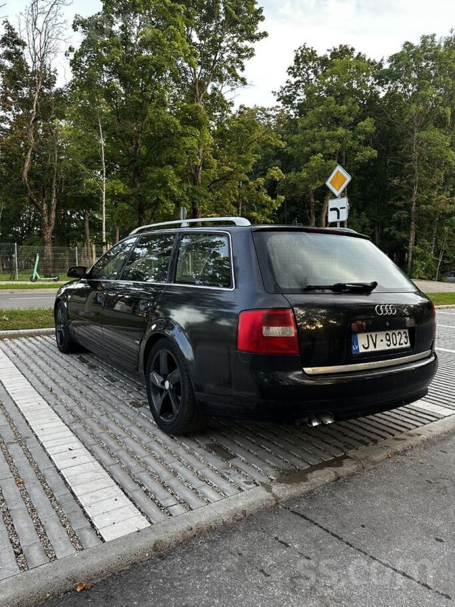 Black Audi A6 2003 in Cesis, with an engine capacity of 2.50 L and mileage of 372 thousand km for 1800 €, photo 6 on AUTOMOTO.COM.LV