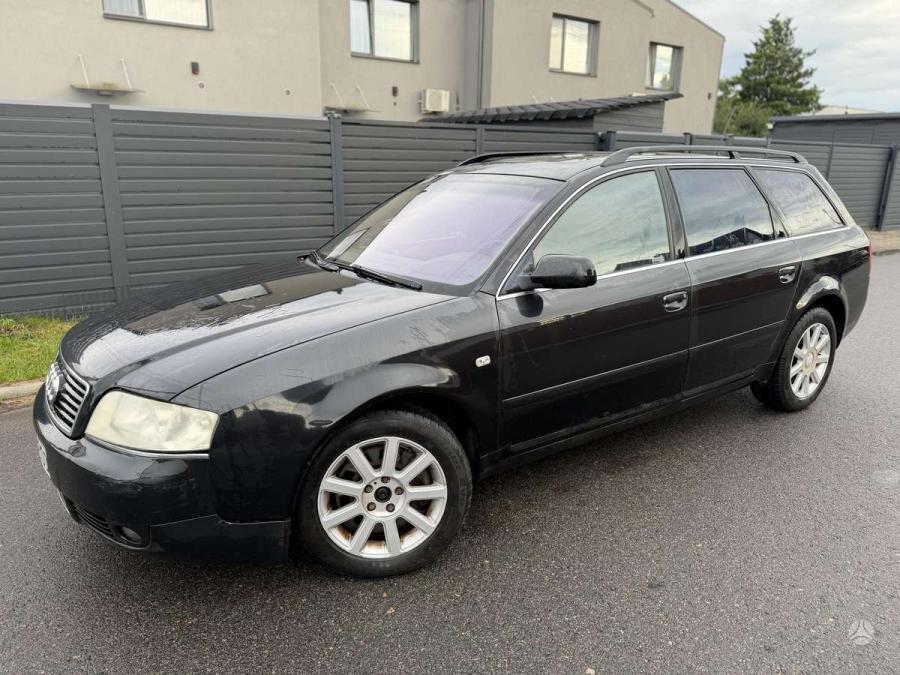 Black Audi A6 2003 in Kaunas, with an engine capacity of 2.50 L and mileage of 321 thousand km for 1390 €, photo 3 on AUTOMOTO.COM.LV