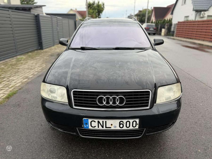 Black Audi A6 2003 in Kaunas, with an engine capacity of 2.50 L and mileage of 321 thousand km for 1390 €, photo 4 on AUTOMOTO.COM.LV