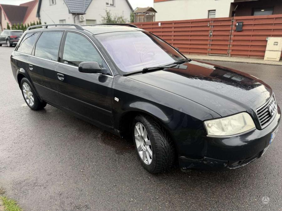 Black Audi A6 2003 in Kaunas, with an engine capacity of 2.50 L and mileage of 321 thousand km for 1390 €, photo 5 on AUTOMOTO.COM.LV