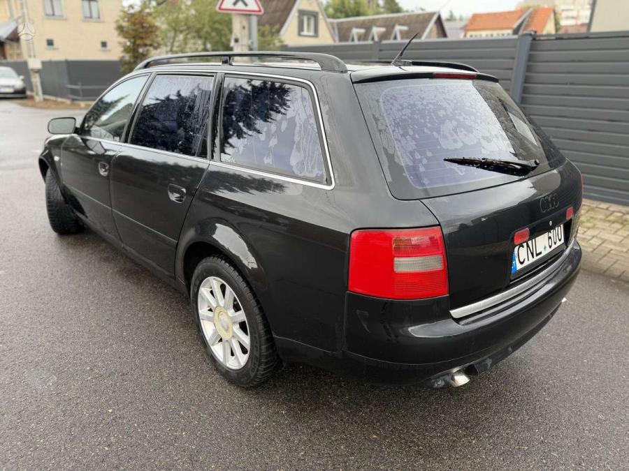 Black Audi A6 2003 in Kaunas, with an engine capacity of 2.50 L and mileage of 321 thousand km for 1390 €, photo 9 on AUTOMOTO.COM.LV