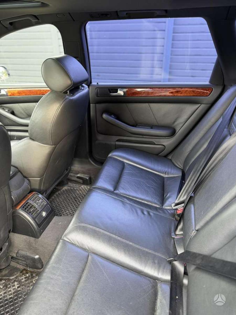 Black Audi A6 2003 in Kaunas, with an engine capacity of 2.50 L and mileage of 321 thousand km for 1390 €, photo 17 on AUTOMOTO.COM.LV