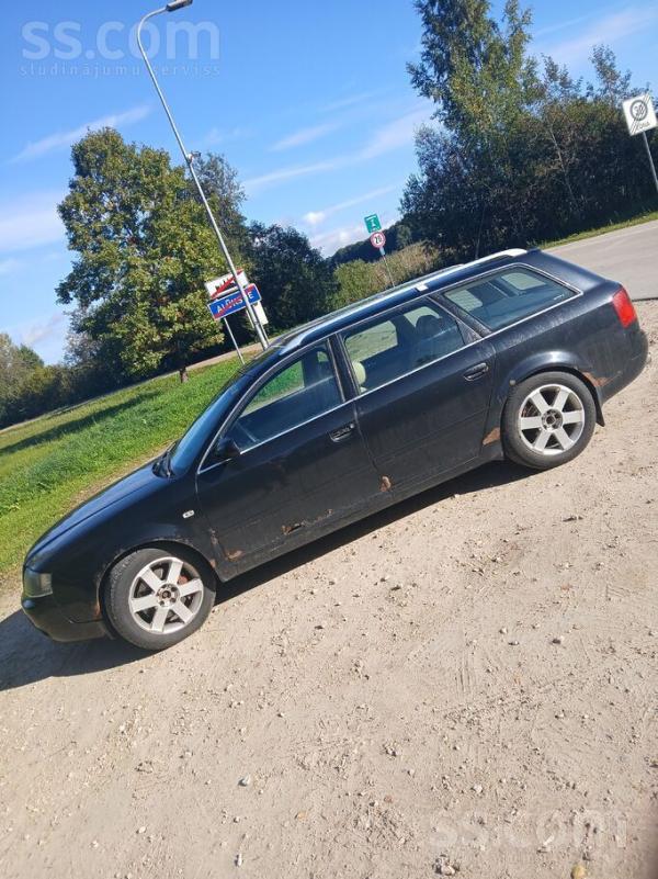 Black Audi A6 2003 in Aluksne, with an engine capacity of 2.50 L and mileage of 344 thousand km for 875 €, photo 3 on AUTOMOTO.COM.LV