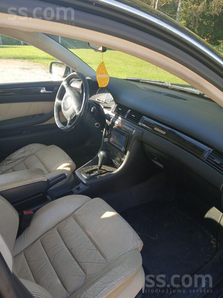 Melns Audi A6 2003 Alūksne, ar dzinēja tilpumu 2.50 L un nobraukumu 344 tūkst. km par 875 €, foto 8 vietnē AUTOMOTO.COM.LV