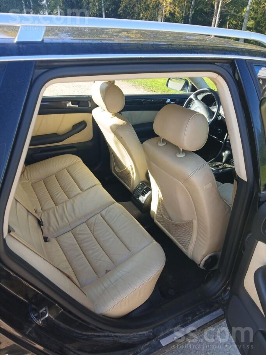 Melns Audi A6 2003 Alūksne, ar dzinēja tilpumu 2.50 L un nobraukumu 344 tūkst. km par 875 €, foto 9 vietnē AUTOMOTO.COM.LV