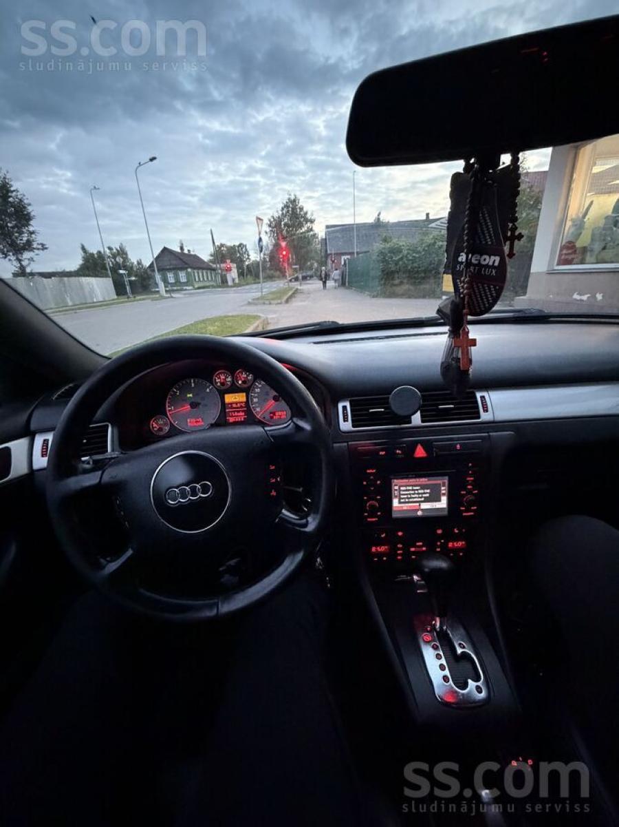 Melns Audi A6 2003 Daugavpils, ar dzinēja tilpumu 2.50 L un nobraukumu 334 tūkst. km par 1500 €, foto 7 vietnē AUTOMOTO.COM.LV