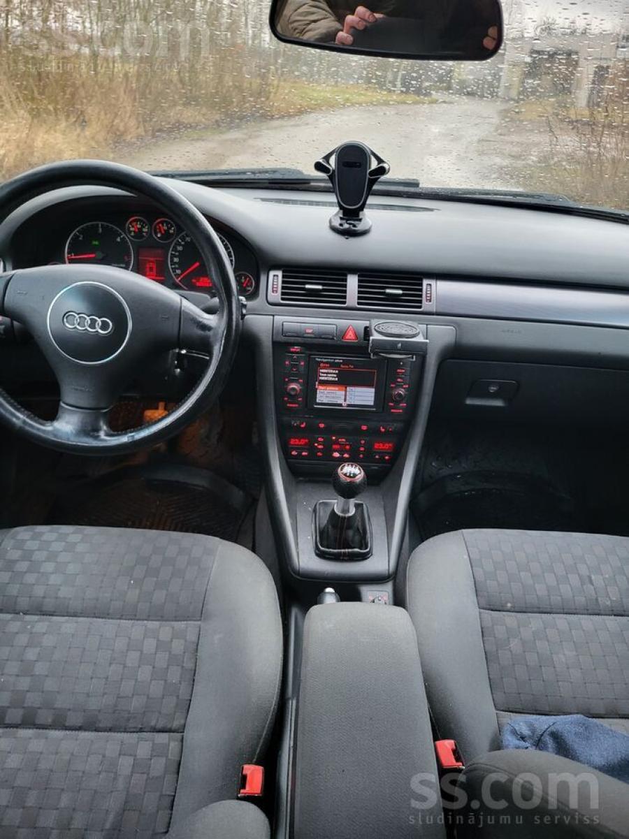 Melns Audi A6 2004 Rēzekne, ar dzinēja tilpumu 1.90 L un nobraukumu 320 tūkst. km par 2500 €, foto 5 vietnē AUTOMOTO.COM.LV