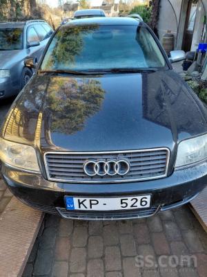 Black Audi A6 2004 in Aizkraukle, with an engine capacity of 1.90 L and mileage of 367 thousand km for 1250 €, photo  on AUTOMOTO.COM.LV