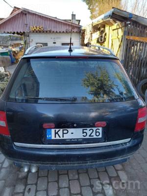 Black Audi A6 2004 in Aizkraukle, with an engine capacity of 1.90 L and mileage of 367 thousand km for 1250 €, photo 2 on AUTOMOTO.COM.LV