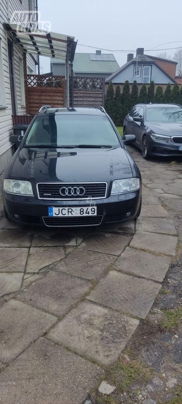 Black Audi A6 2004 in Kaunas, with an engine capacity of 2.50 L and mileage of 395 thousand km for 1800 €, photo 1 on AUTOMOTO.COM.LV