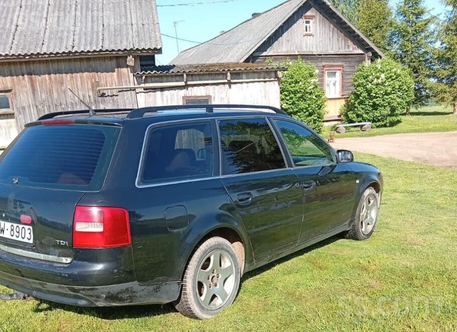 Black Audi A6 2004 in Ludza, with an engine capacity of 1.90 L and mileage of 480 thousand km for 1350 €, photo 4 on AUTOMOTO.COM.LV