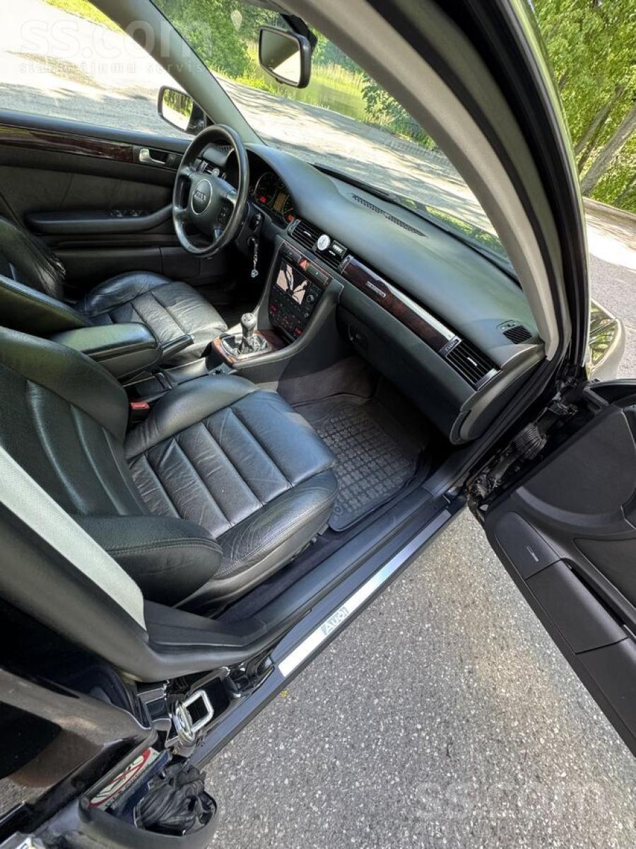 Black Audi A6 2004 in Jelgava, with an engine capacity of 2.50 L and mileage of 398 thousand km for 1850 €, photo 13 on AUTOMOTO.COM.LV