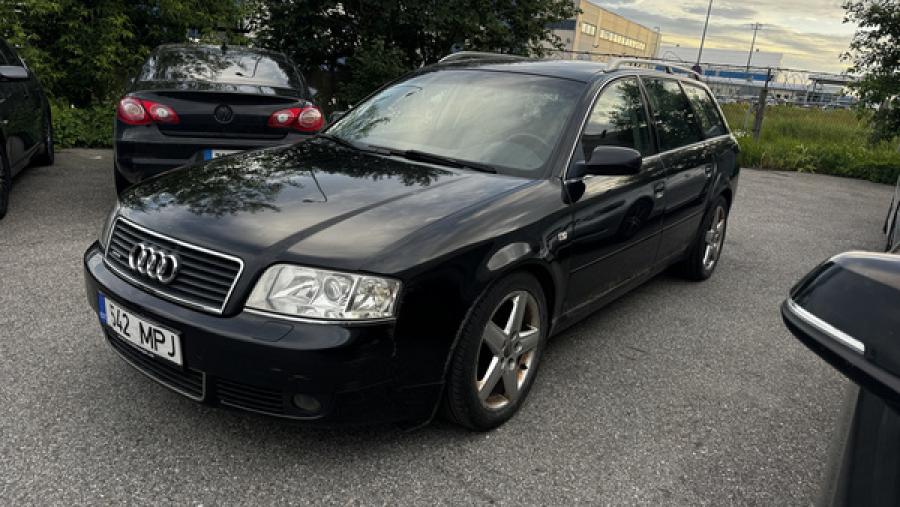 Black Audi A6 2004 in Tallinn, with an engine capacity of 0.13 L and mileage of 329 thousand km for 700 €, photo 1 on AUTOMOTO.COM.LV