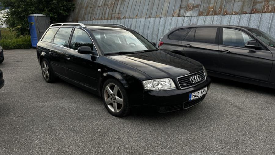 Black Audi A6 2004 in Tallinn, with an engine capacity of 0.13 L and mileage of 329 thousand km for 700 €, photo 3 on AUTOMOTO.COM.LV