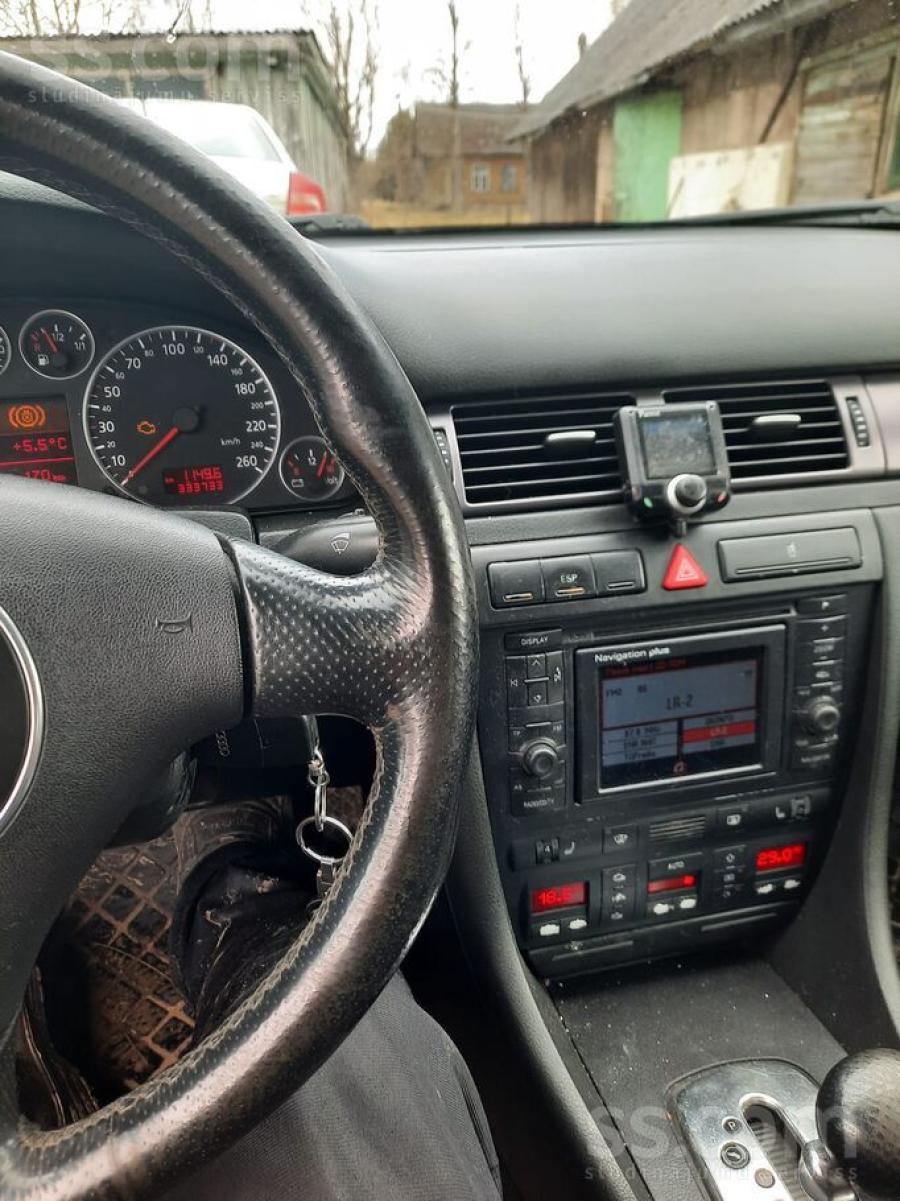 Melns Audi A6 2004 Balvi, ar dzinēja tilpumu 2.50 L un nobraukumu 334 tūkst. km par 1900 €, foto 6 vietnē AUTOMOTO.COM.LV