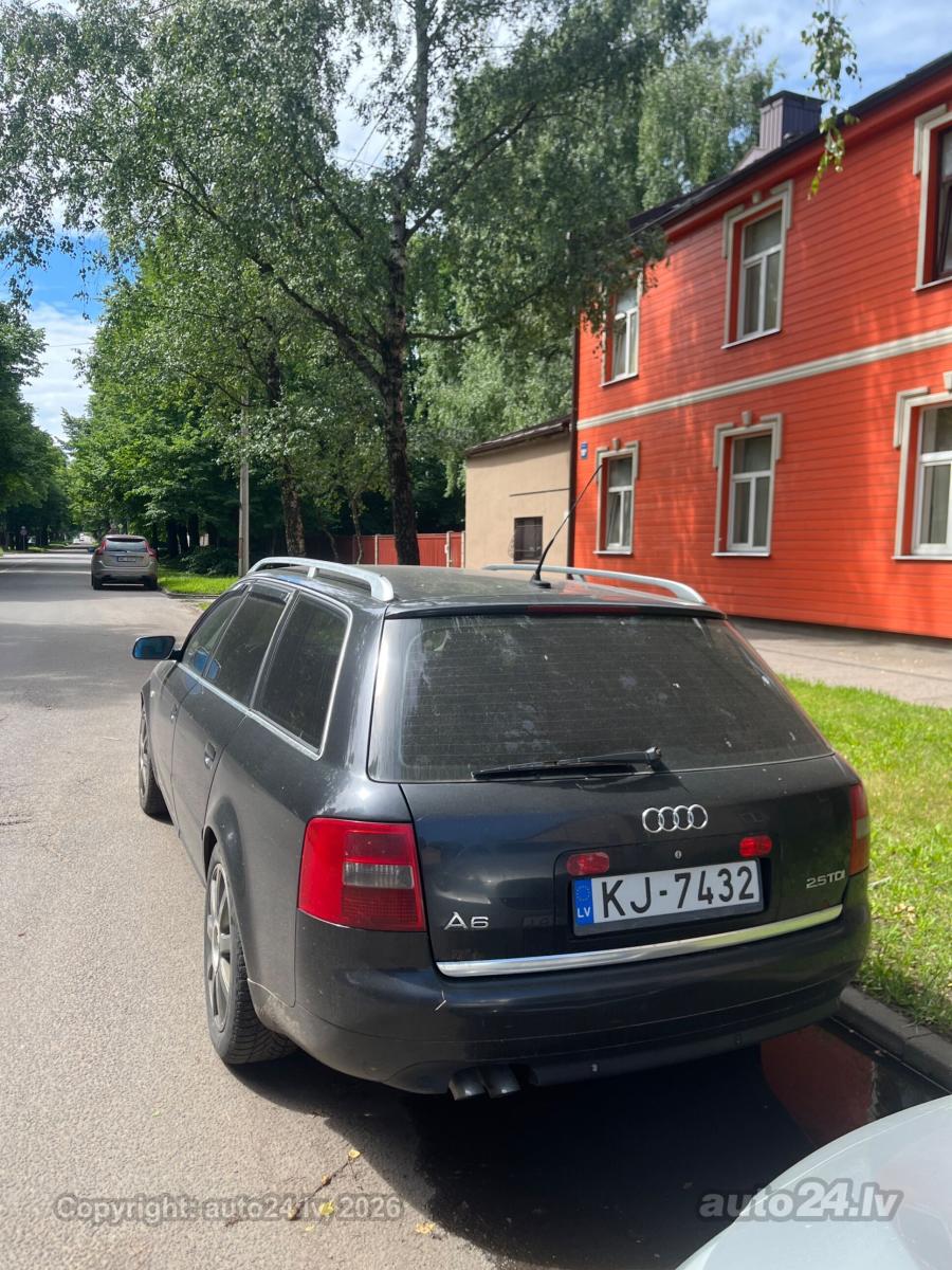 Black Audi A6 2004 in Riga, with an engine capacity of 2.50 L and mileage of 342 thousand km for 1400 €, photo 3 on AUTOMOTO.COM.LV