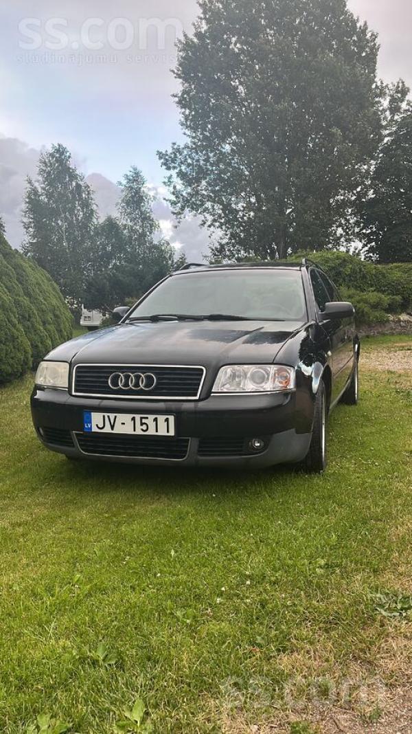 Black Audi A6 2004 in Ventspils, with an engine capacity of 1.90 L and mileage of 318 thousand km for 1500 €, photo 1 on AUTOMOTO.COM.LV