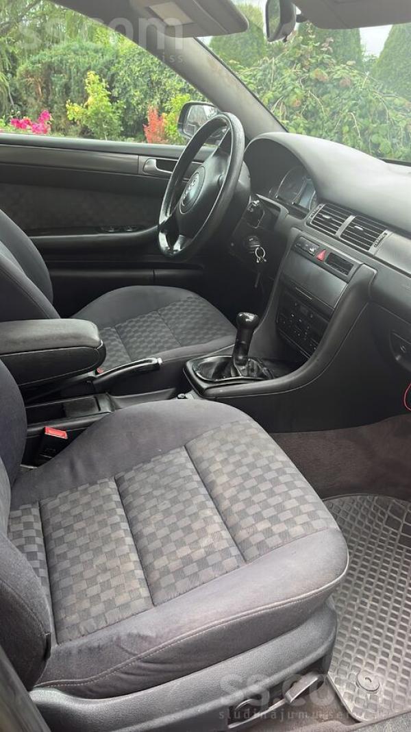 Black Audi A6 2004 in Ventspils, with an engine capacity of 1.90 L and mileage of 318 thousand km for 1500 €, photo 5 on AUTOMOTO.COM.LV