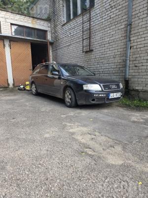 Melns Audi A6 2004 Ogre, ar dzinēja tilpumu 2.50 L un nobraukumu 363 tūkst. km par 850 €, foto  vietnē AUTOMOTO.COM.LV