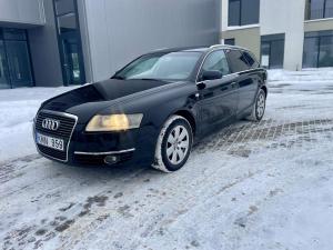 Melns Audi A6 2005 Viļņa, ar dzinēja tilpumu 2.70 L un nobraukumu 340 tūkst. km par 2200 €, foto  vietnē AUTOMOTO.COM.LV
