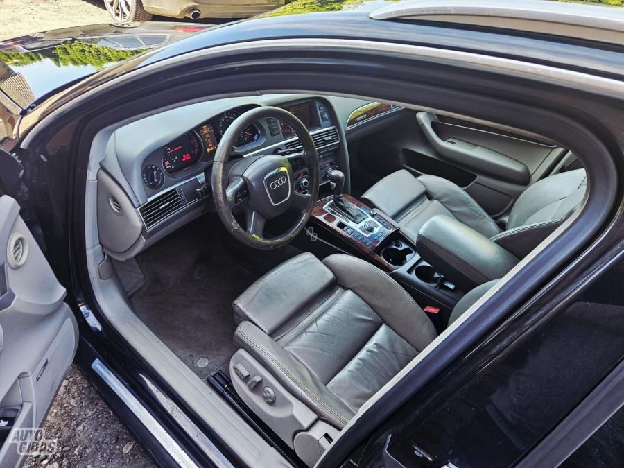 Black Audi A6 2005 in Vilkaviskis, with an engine capacity of 3.00 L and mileage of 339 thousand km for 2600 €, photo 12 on AUTOMOTO.COM.LV