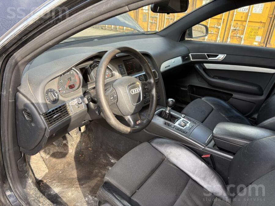 Black Audi A6 2005 in Riga, with an engine capacity of 3.00 L and mileage of 421 thousand km for 1100 €, photo 7 on AUTOMOTO.COM.LV