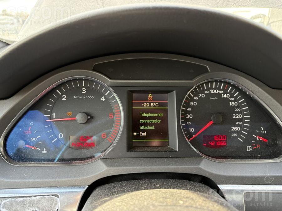 Black Audi A6 2005 in Riga, with an engine capacity of 3.00 L and mileage of 421 thousand km for 1100 €, photo 10 on AUTOMOTO.COM.LV