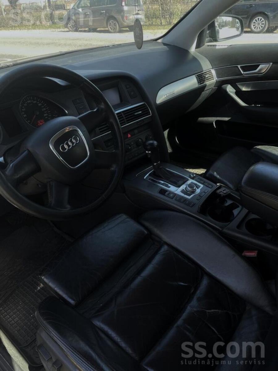 Black Audi A6 2005 in Riga, with an engine capacity of 2.70 L and mileage of 377 thousand km for 3300 €, photo 8 on AUTOMOTO.COM.LV