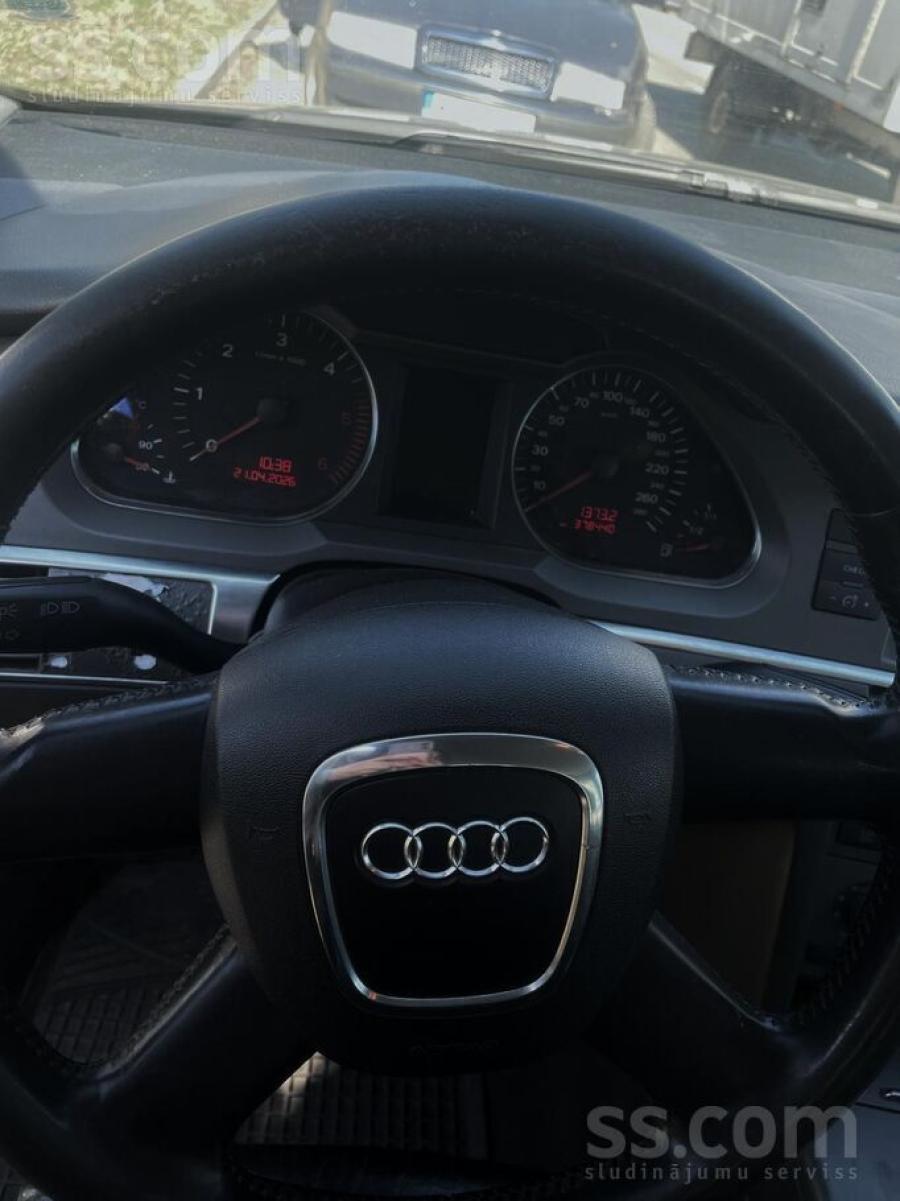 Black Audi A6 2005 in Riga, with an engine capacity of 2.70 L and mileage of 377 thousand km for 3300 €, photo 10 on AUTOMOTO.COM.LV