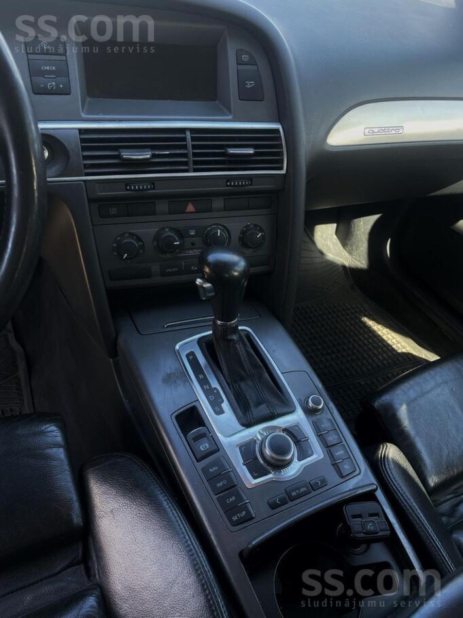 Black Audi A6 2005 in Riga, with an engine capacity of 2.70 L and mileage of 377 thousand km for 3300 €, photo 16 on AUTOMOTO.COM.LV
