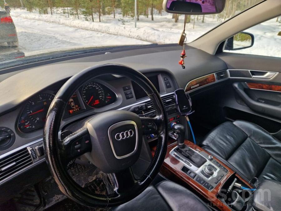 Black Audi A6 2005 in Riga, with an engine capacity of 3.00 L and mileage of 318 thousand km for 3200 €, photo 8 on AUTOMOTO.COM.LV
